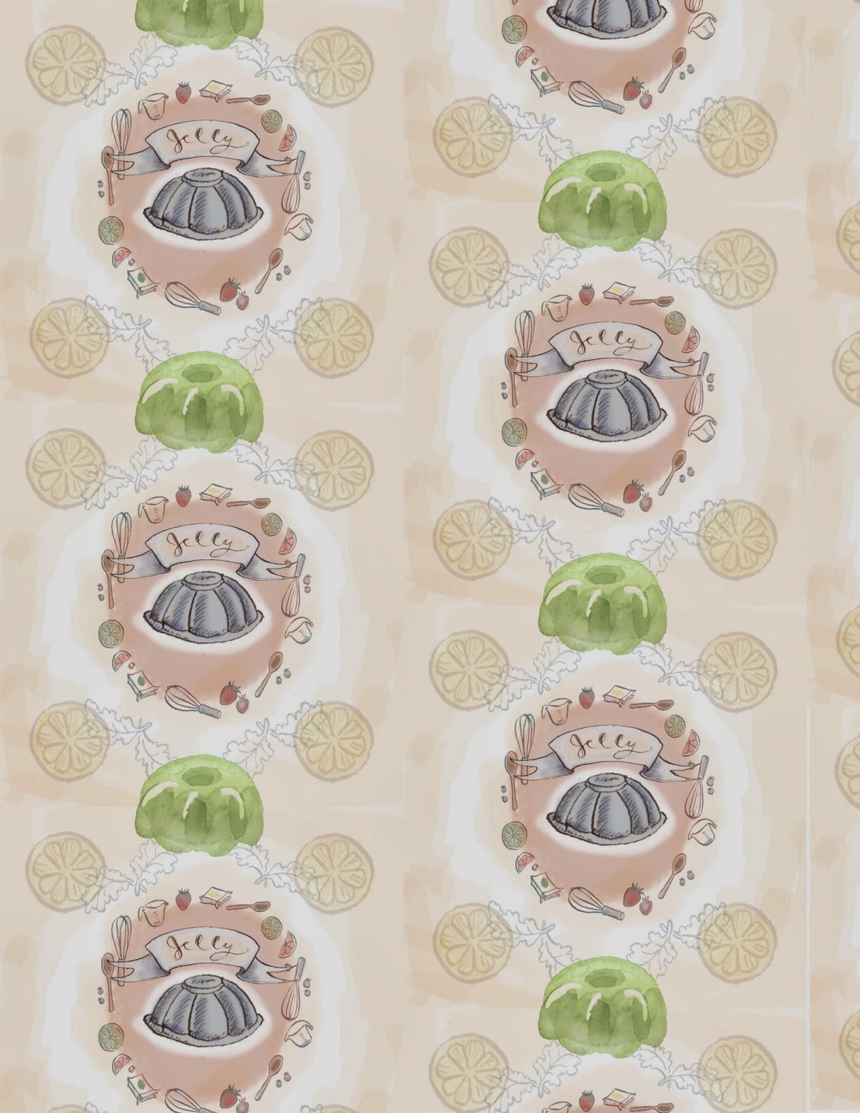 Liza Woodruff's Art Blog: Half Drop repeat pattern