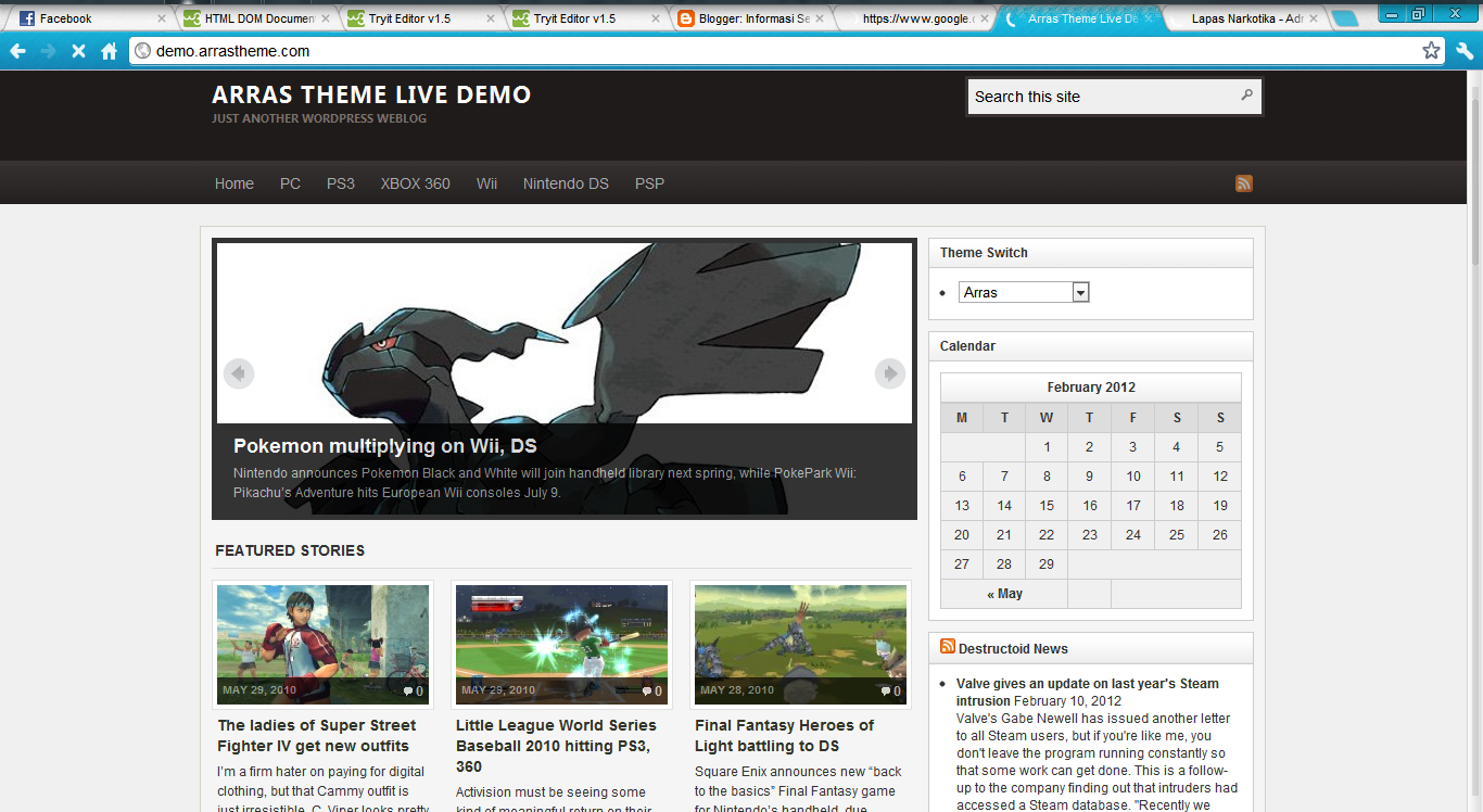 Free Download Arras Wordpress Theme - Informasi Seputar Wordpress
