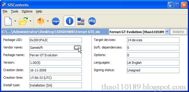 Hướng dẫn edit thông tin file .jar (.jad) và .sis (.sisx) | Viết bởi ...