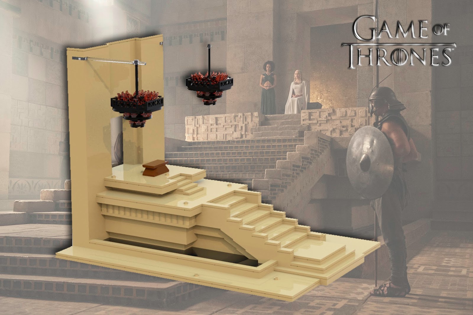My Lego Digital Designer Creations: GAME OF THRONE - MEEREEN THRONE