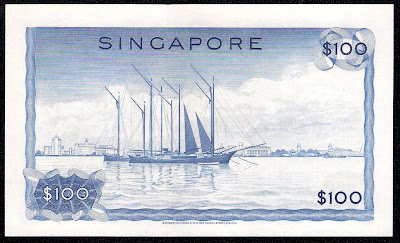 Singapore banknotes currency notes 100 Dollars Banknote Orchid Series ...
