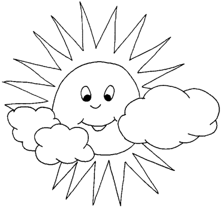 Sun in Summer Coloring Pages >> Disney Coloring Pages