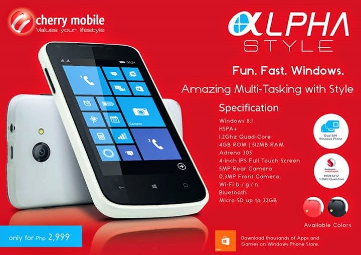 Cherry Mobile Alpha Style: Quadcore Smartphone at 2,999 - Gizmo Manila