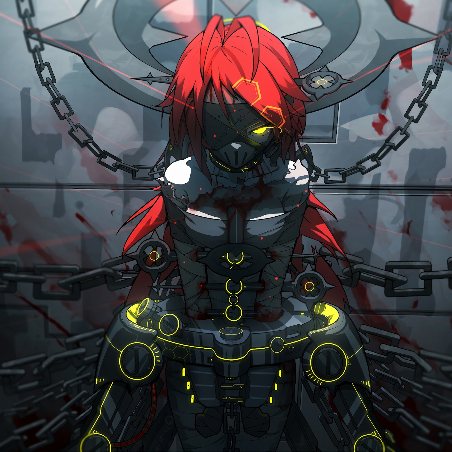 Anime, Girl, Chained, Pixiv Fantasia, 4K, 3840x2160, #31 Wallpaper ...