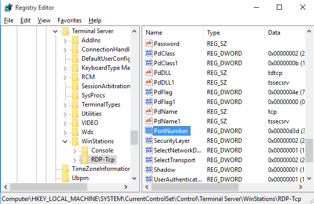 Training and Support ICT: How to change Remote Desktop Default Port