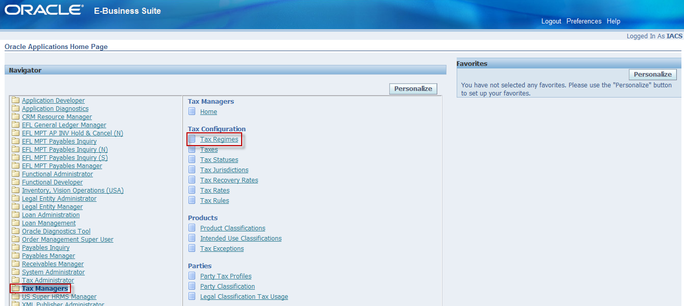 E-Business Tax - Oracle EBS R12