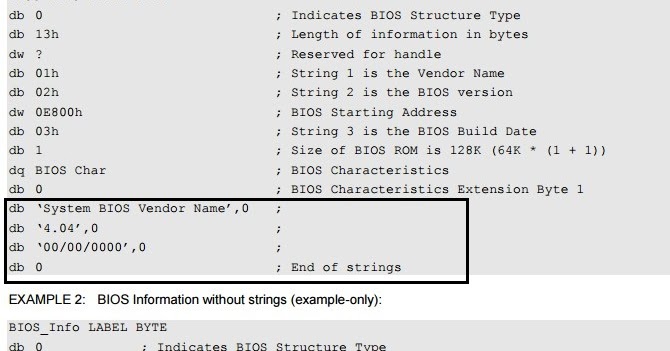 Martin's Coding Note: SMBios (System Management Bios)
