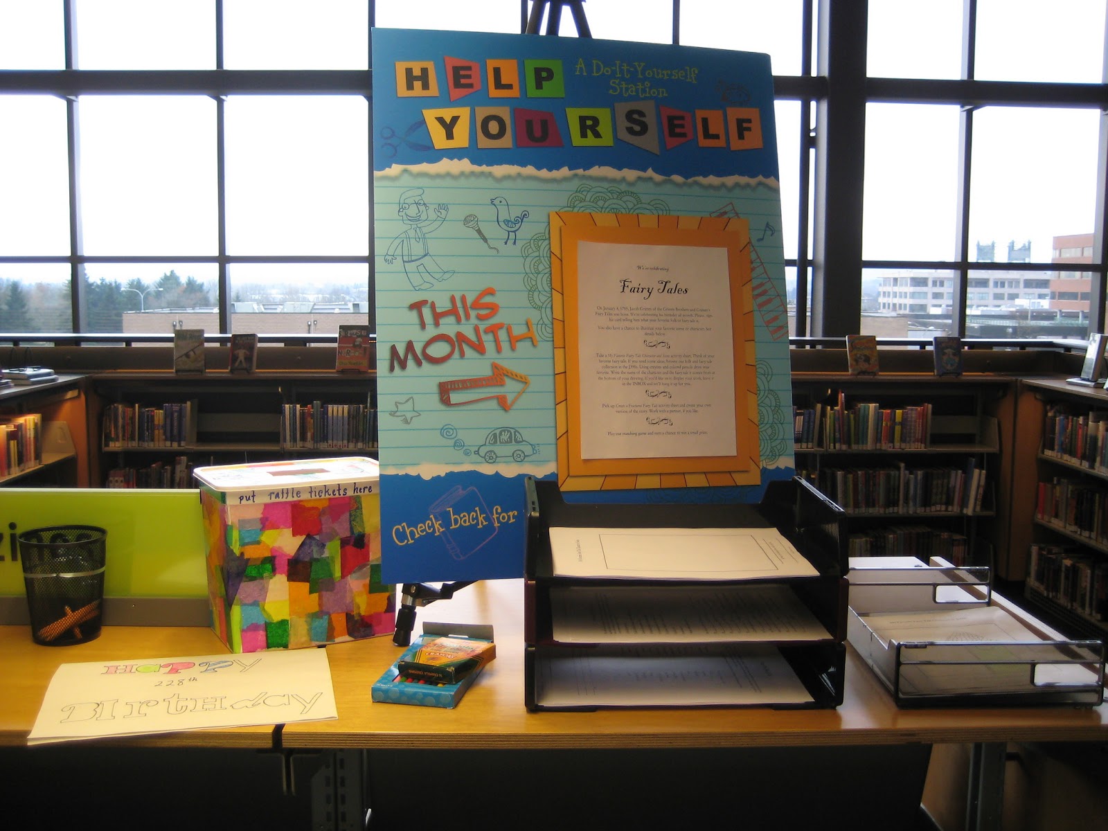 with kiddos @ the library: Help Yourself