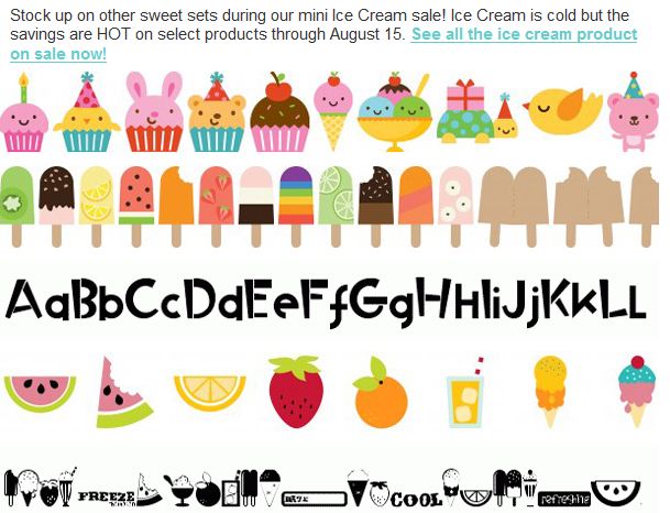 i love 2 cut paper: FREEBIE and Ice Cream product on SALE now at LD.