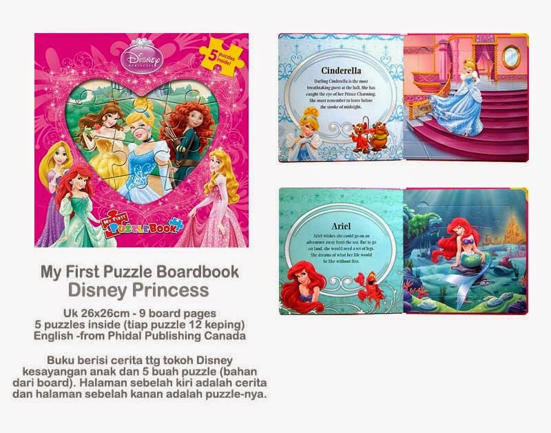 Planet Bayi: Buku Anak Impor : My First Puzzle Book Disney Princess (5 ...