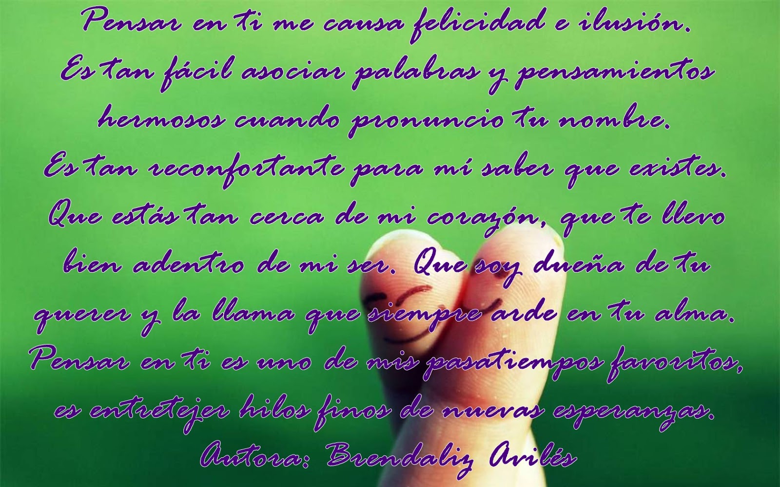 Sitio Oficial de: Brendaliz Avilés: PENSAR EN TI Y CUANDO TE VI ...