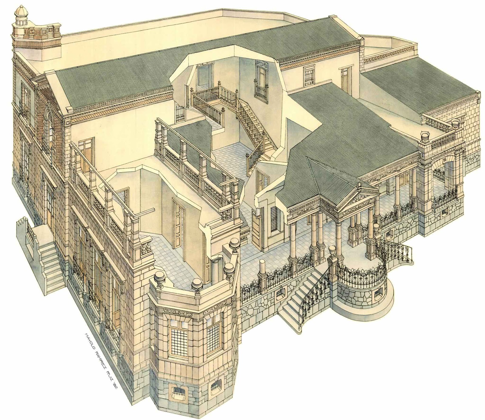 Grandes casas de México: La casa de don Antonio Rivas Mercado y Matilde ...