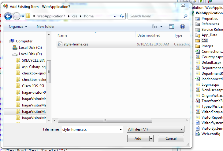How to import CSS file to project in ASP.Net - Ah Bee's Tips: C#, vb ... How to import CSS file to project in ASP.Net - Ah Bee's Tips: C#, vb ...