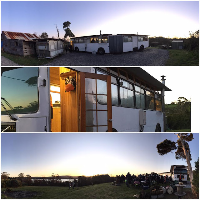 Bendy Bus House: 17. Bus Walk thru, party, Office Space & bench tops