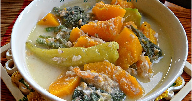 ..Cooking with soul.....: MASAK LEMAK LABU KUNING DAN PUCUK LABU