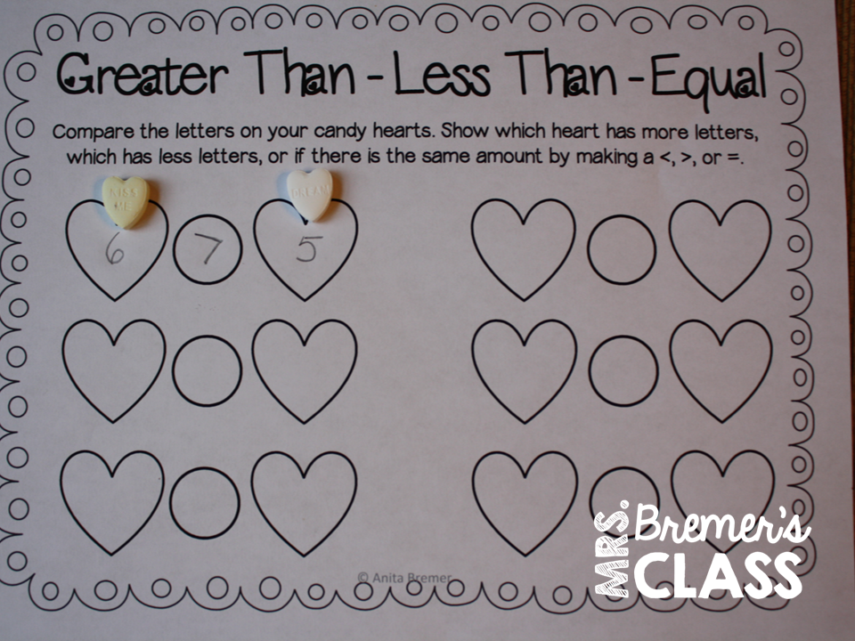 Conversation Heart Math | Mrs. Bremer's Class