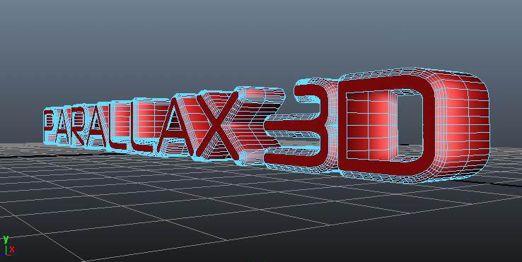 PARALLAX 3D: Creación del logo PARALLAX 3D