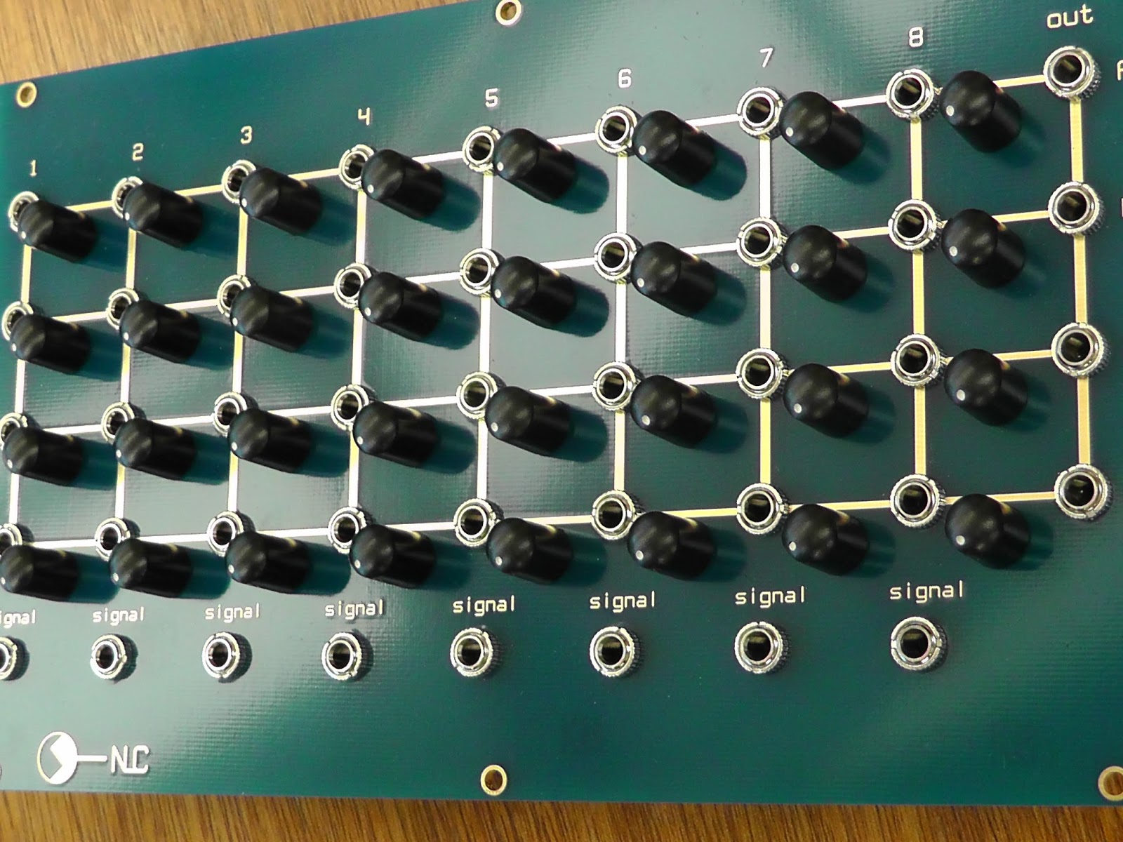 nonlinearcircuits: 42Hp CV Controlled Matrix Mixer