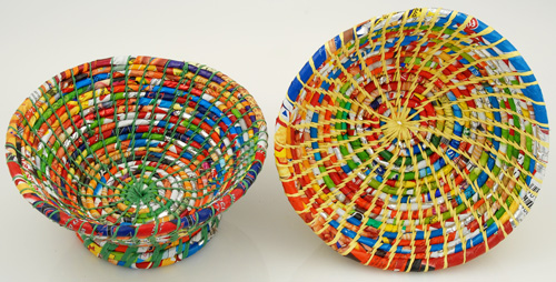 Recycled Bowls and Baskets - Recycling Center