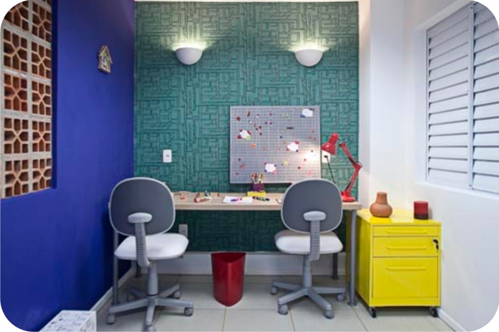 Azul bic pelas paredes... - Jeito de Casa - Blog de Decoração e Arquitetura