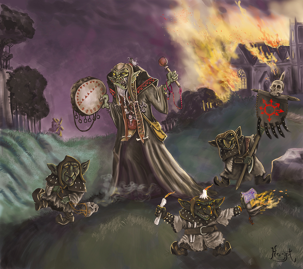 Expanded Coyote: The Orc Shaman and his Merry Altar Boys