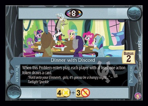 MLP Dinner With Discord CCG Cards | MLP Merch