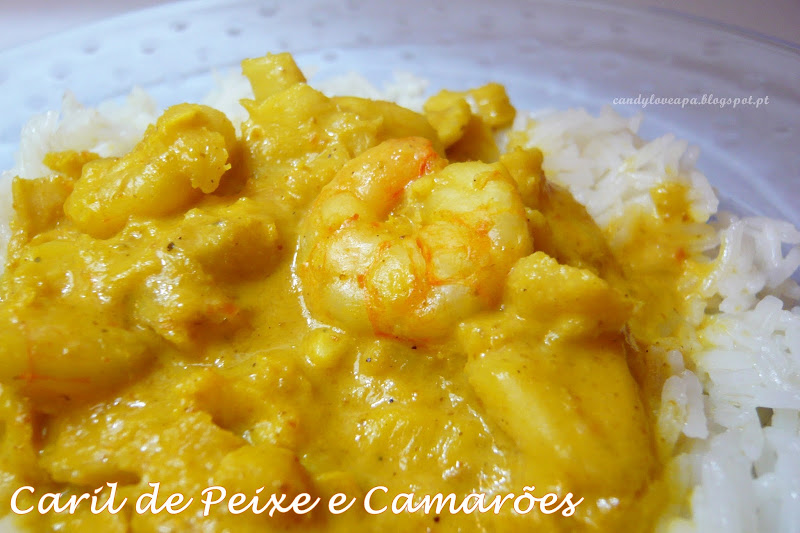 Candy Love: Caril de Peixe e Camarões