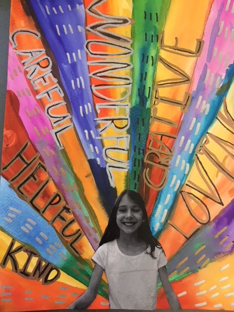 Center School Art: Character Trait Self Portraits