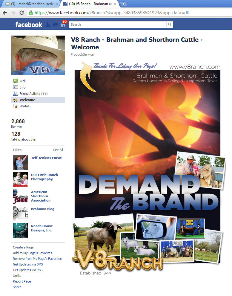 Ranch House Designs Blog: Facebook Welcome Pages