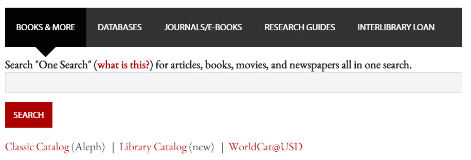 USD University Libraries : University Libraries implement new discovery ...