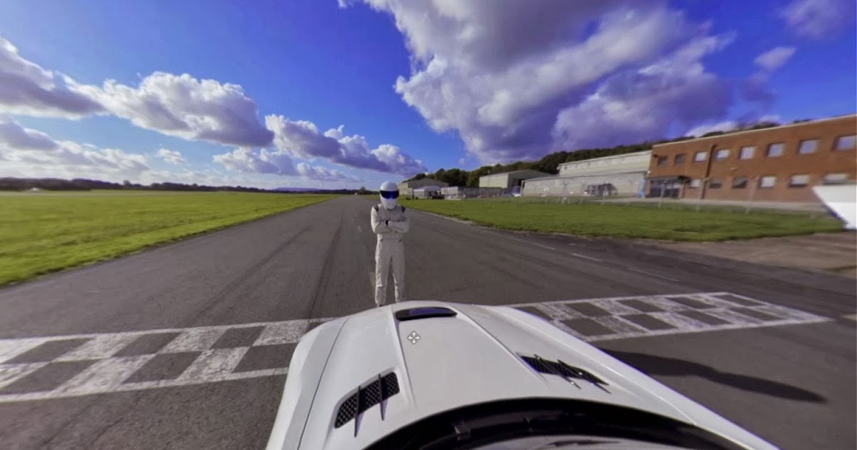 The Stig Takes You for A 360° Lap Around The Top Gear Test Track ...
