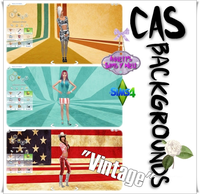 Annett's Sims 4 Welt: CAS Backgrounds "Vintage"