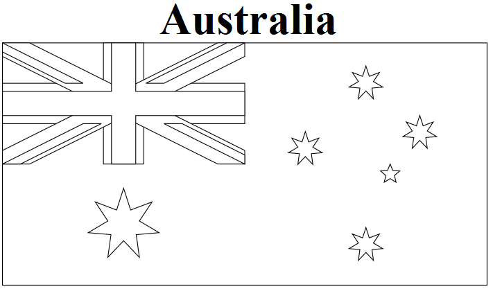 Geography Blog: Coloring Pages: Flags of Australia states and territories