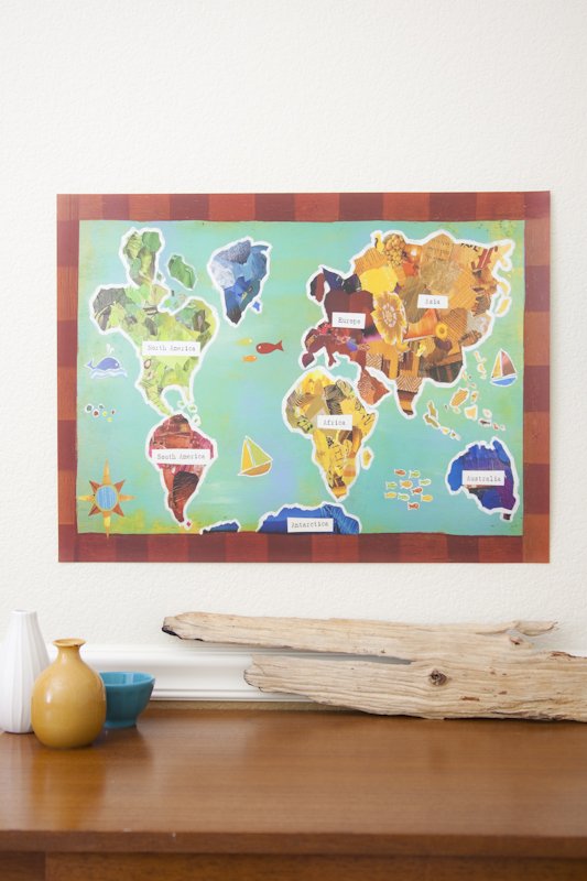 Mad for Mid-Century: Map Posters for a Travel-Themed Nursery