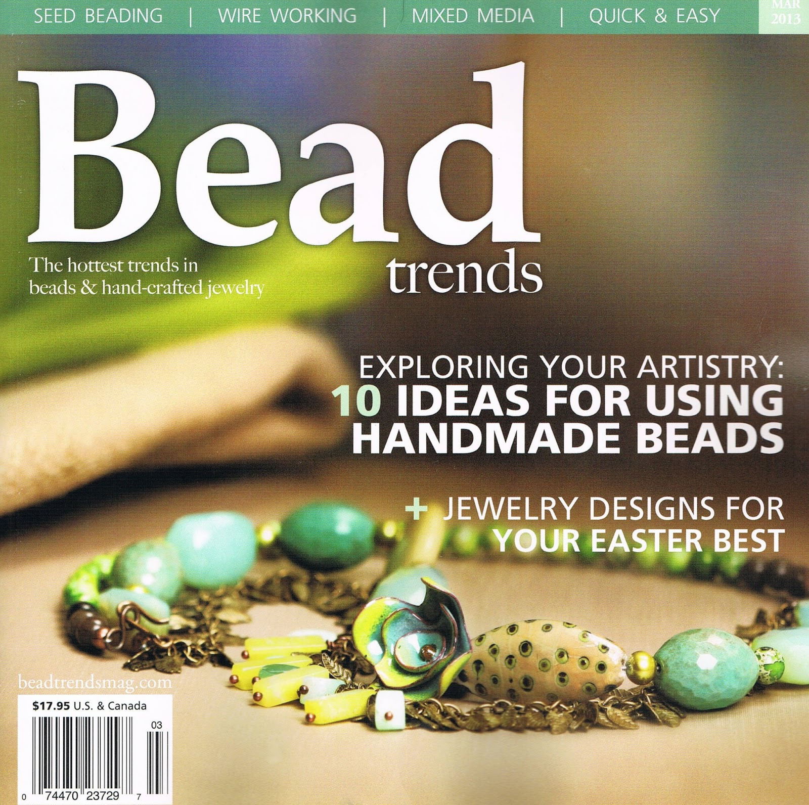 Jean A. Wells Handcrafted Artisan Jewelry: Bead Trends March, 2013