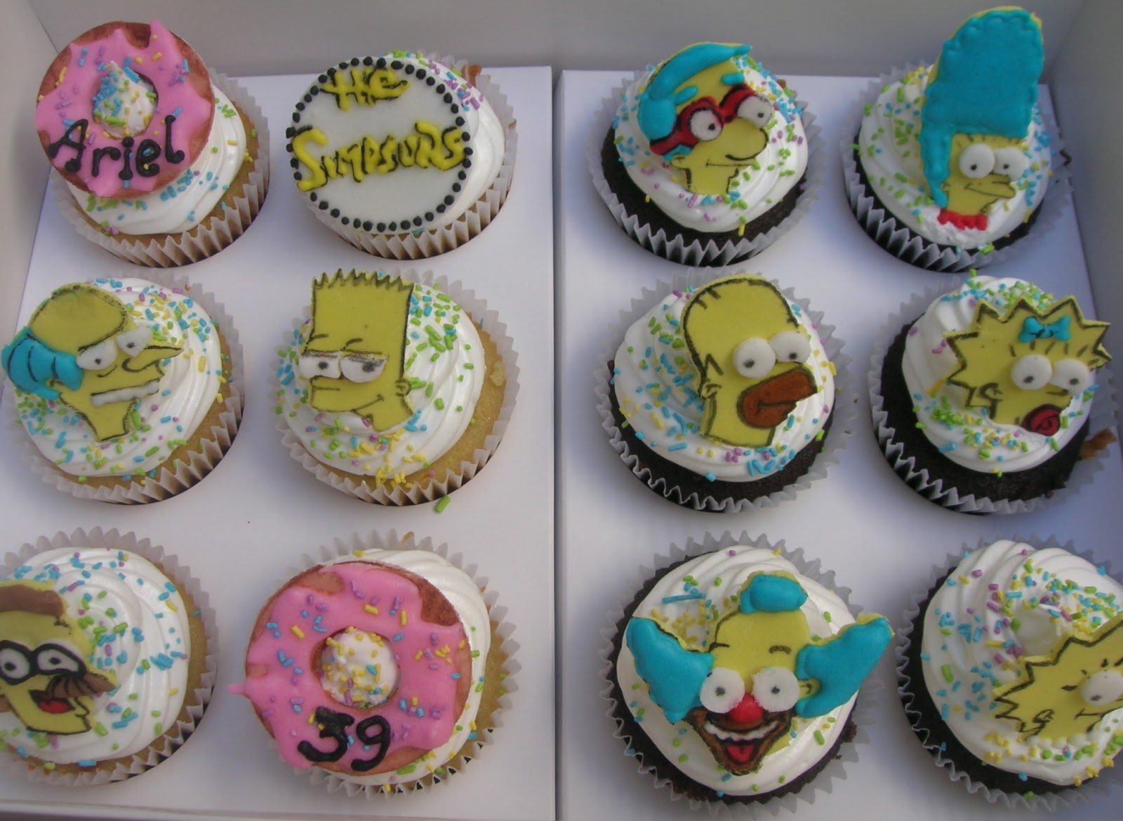SWEET! cupcakes: Simpson´s cupcakes