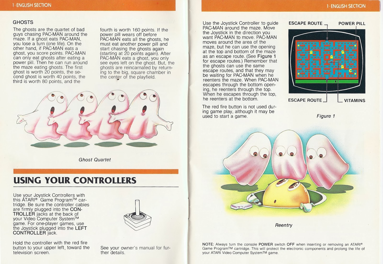 Retro Game On: Retro Scan: Pac-Man Atari 2600 Manual