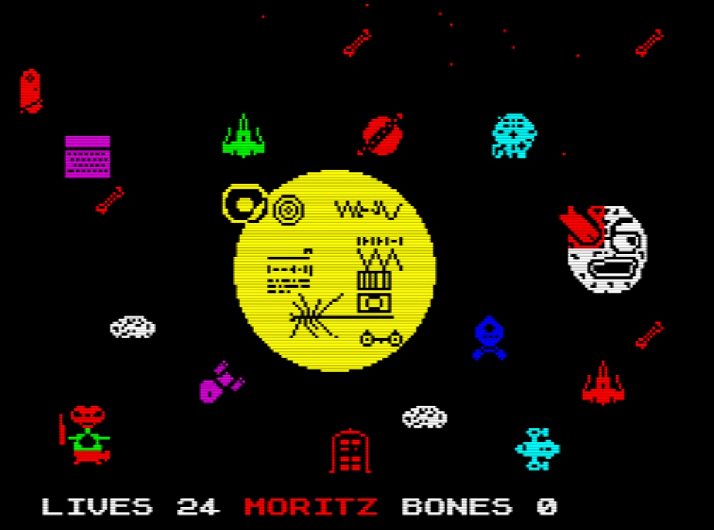 Indie Retro News: Moritz 48K - A very odd and frustrating ZX Spectrum game!