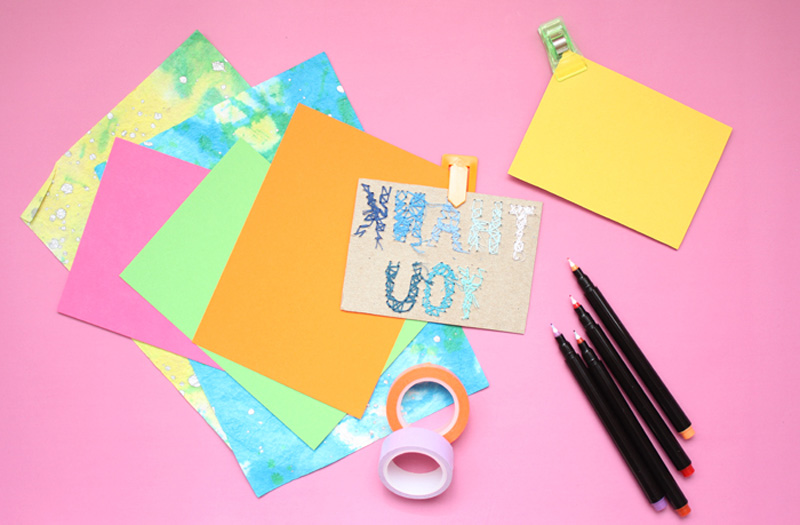 DIY String Art Thank You Notecards - Little White Socks