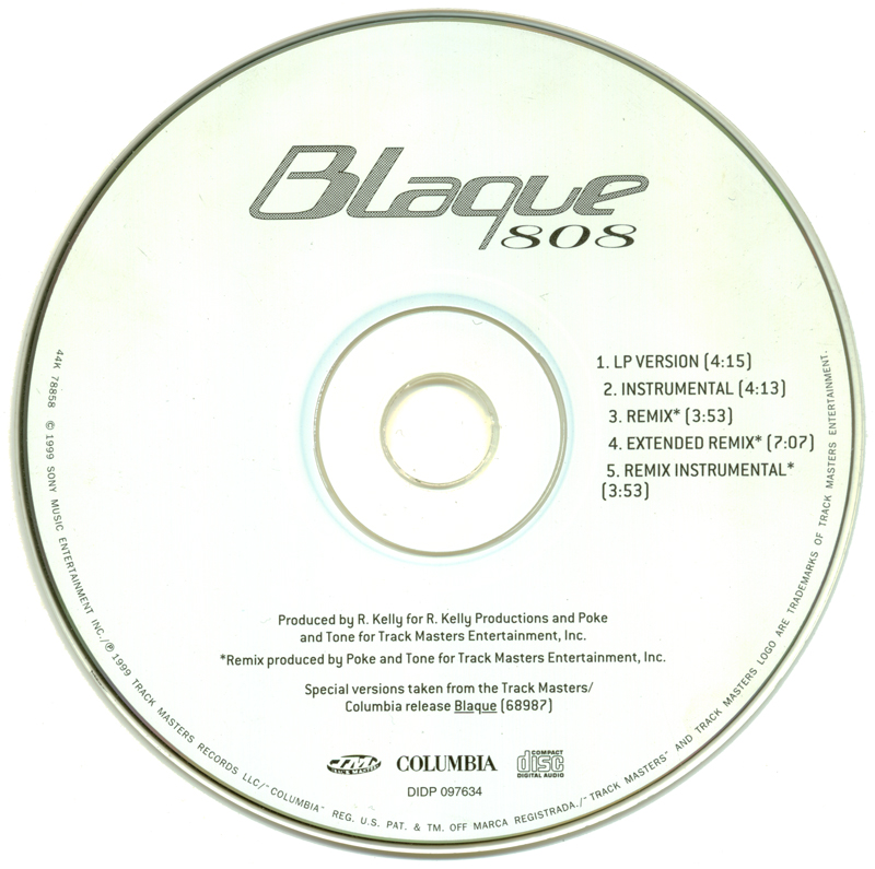 Promo, Import, Retail CD Singles & Albums: Blaque - 808 - (Remix) - (CD ...