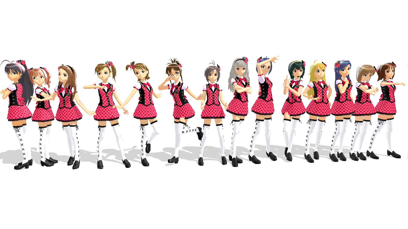 MikuMikuInfo: MMD Newcomer: Idolmaster school uniform pack