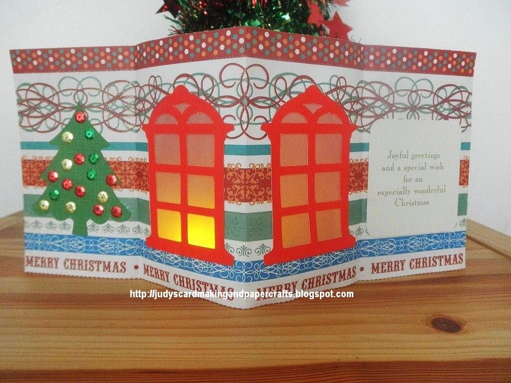 Judy's Handmade Creations: Christmas LED Tealight Card!!