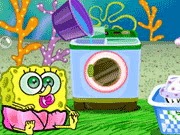 Baby SpongeBob Washing Clothes - Spongebob Squarepants Videos and Games
