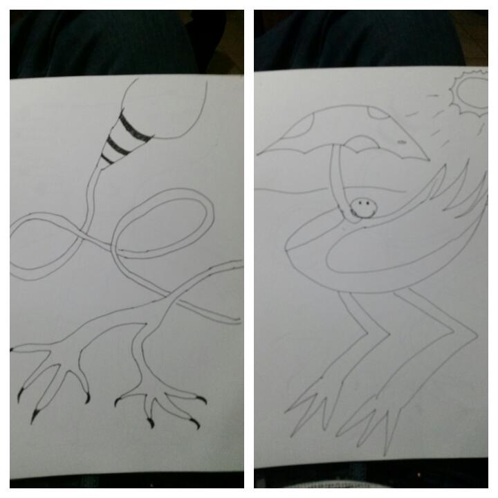 armijos_boris: exquisite corpse drawings