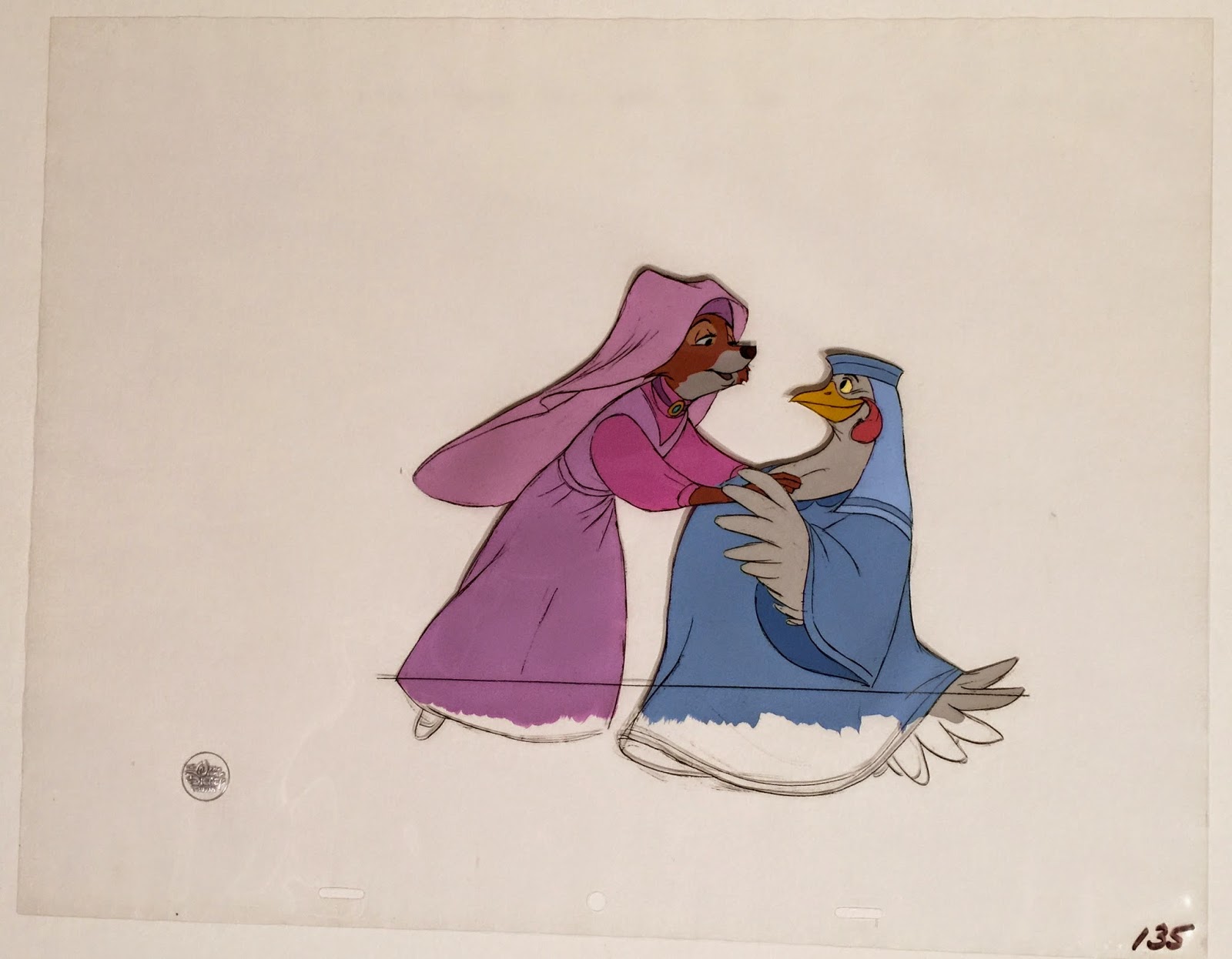 Animation Collection: Maid Marian and Lady Kluck Production Cel and ...