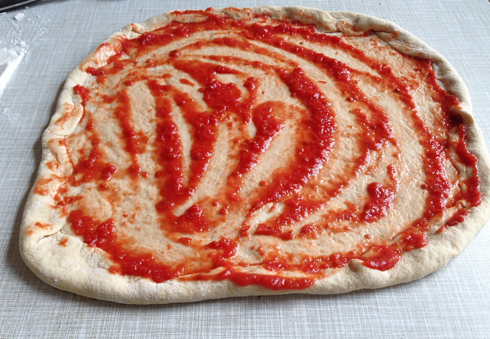 Pudica's Food Corner: My Brother's Homemade Cheese Pizza from scratch