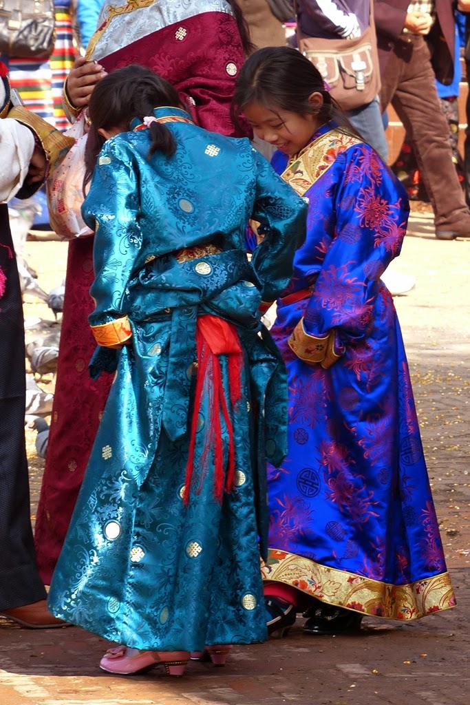 Local style: Tibetan and Sherpa costumes at Lhosar celebration