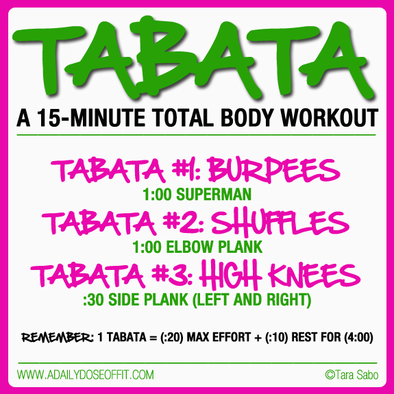 A Daily Dose of Fit: Total Body Tabata Workout