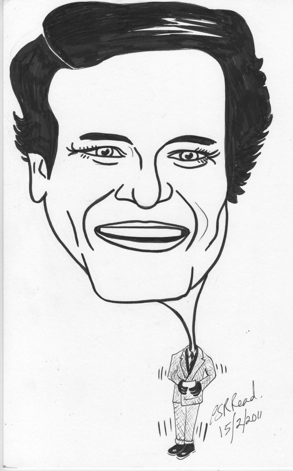Drawn to Caricature: Colin Firth - Bafta winner but will he get the Oscar?