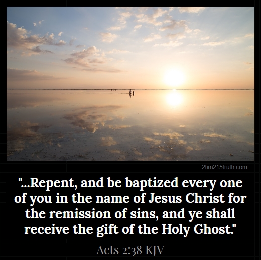 2 Timothy 2:15 Truth: Verse of the Day: Acts 2:38 KJV